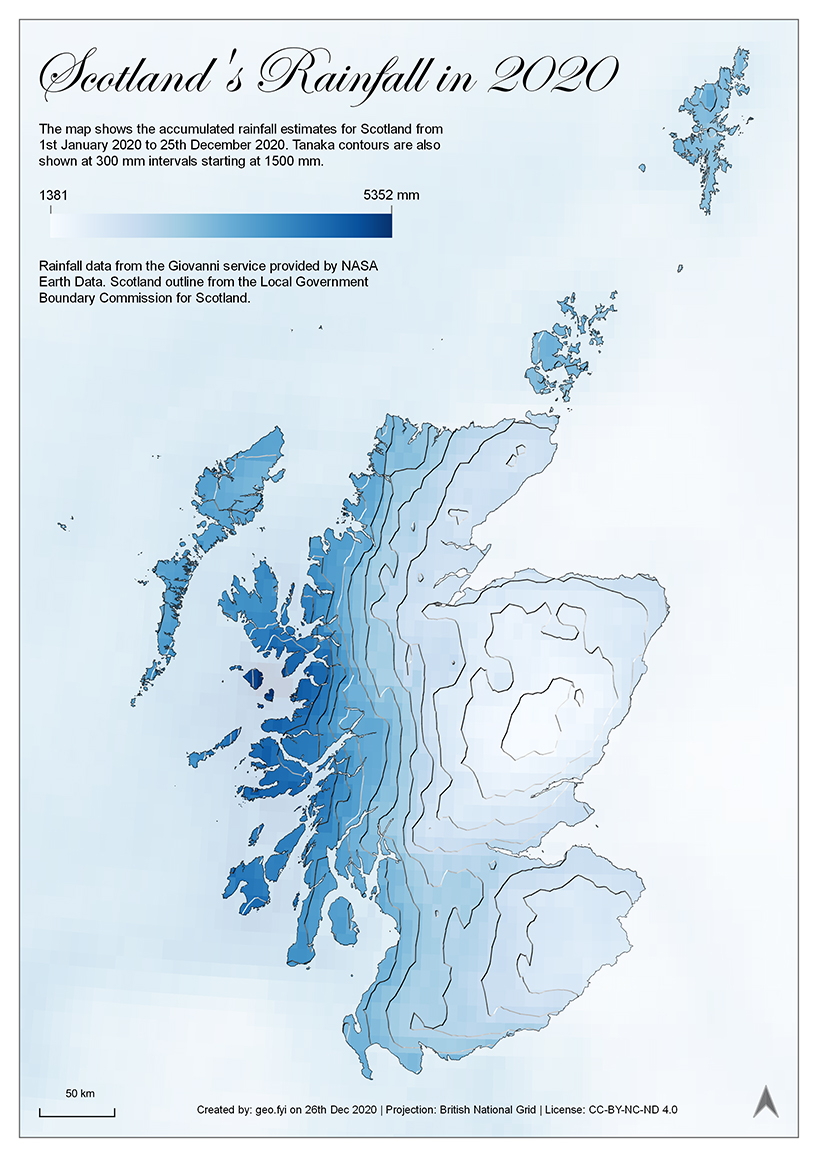 Scotland’s Rainfall in 2020 – geo.fyi