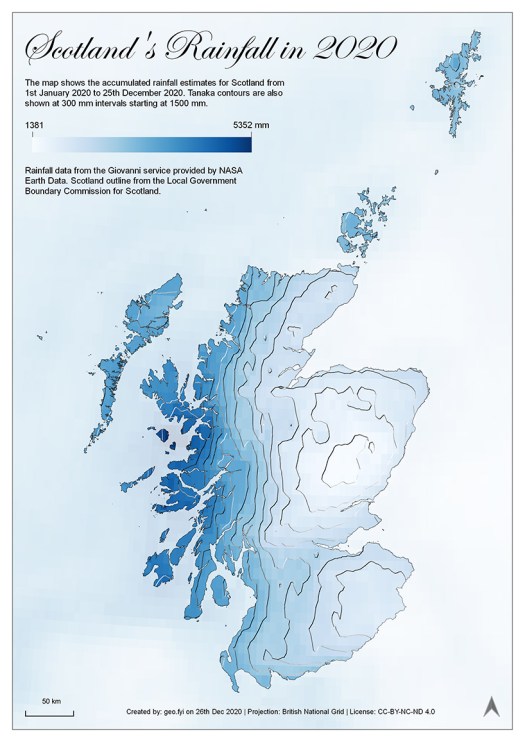 Scotland’s Rainfall in 2020 – geo.fyi