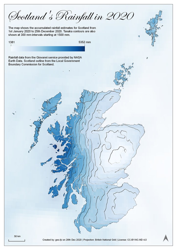 Scotland’s Rainfall in 2020 – geo.fyi