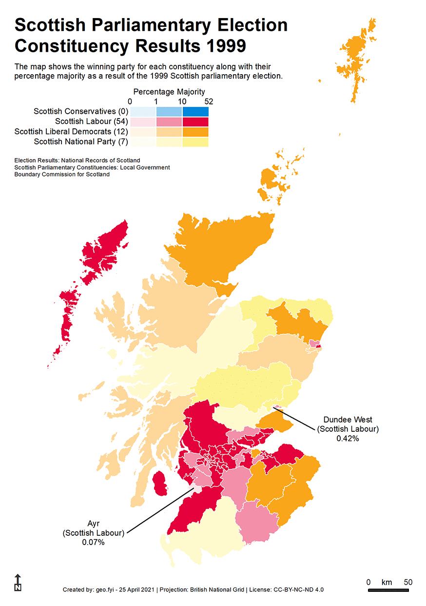 Scottish Parliamentary Election Constituency Results 1999-2016 – geo.fyi