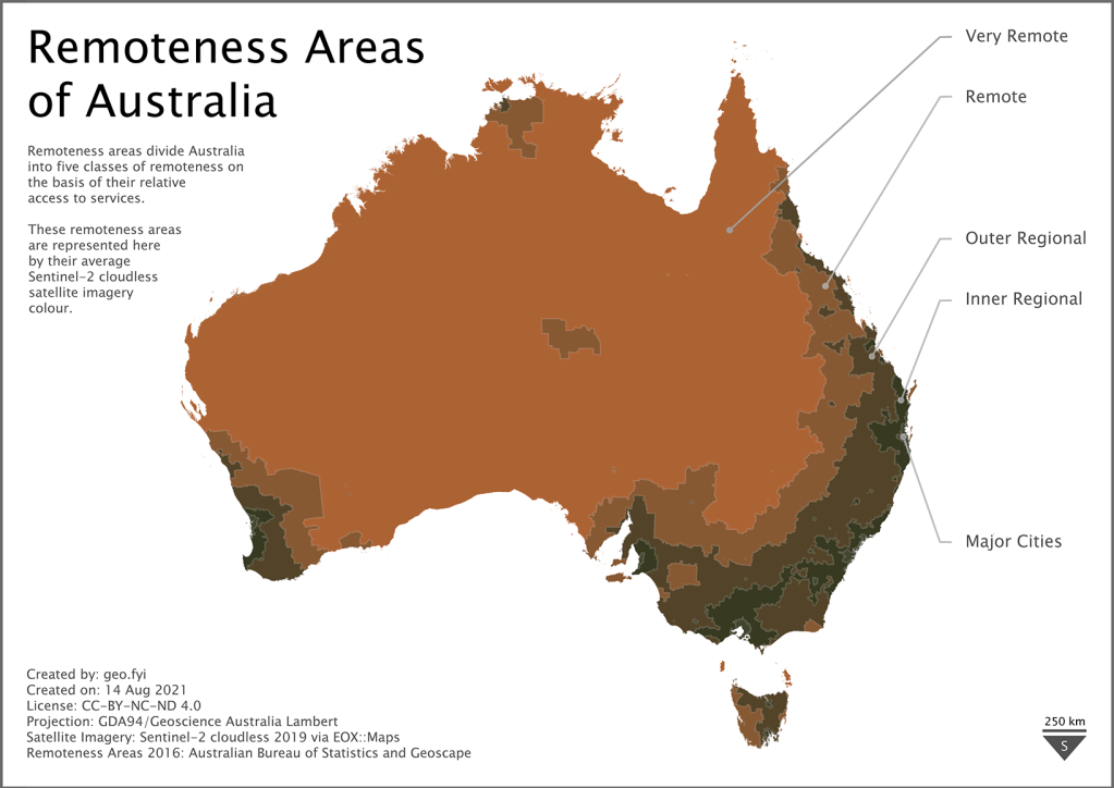 Remoteness Areas of Australia – geo.fyi