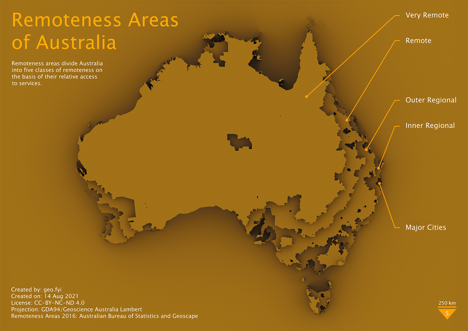 Remoteness Areas of Australia – geo.fyi