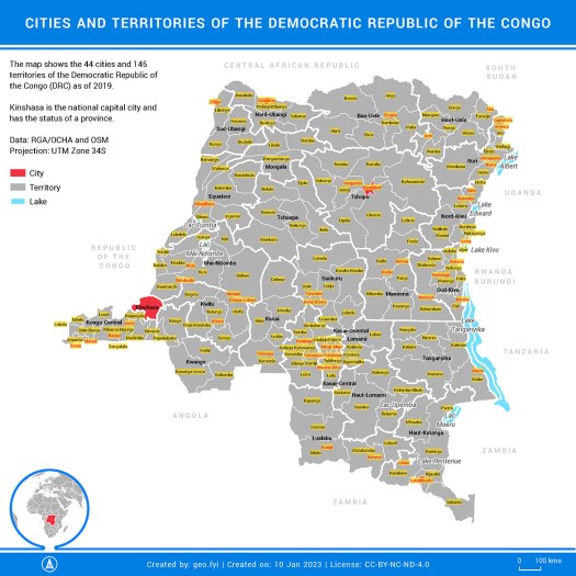 Provinces of the Democratic Republic of the Congo – geo.fyi